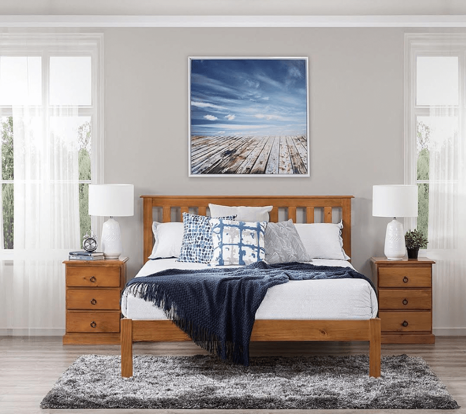 Timeless Elegance with our Classic Bed Frame in Honey Color – Hola ...